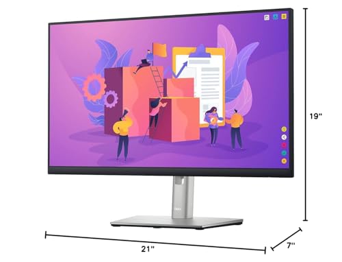 Dell P2422H 24" Full HD 1080p, 16:9 IPS Monitor (P2422H) + HDMI Cable + LCD Cleaning Kit