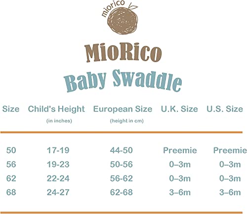 Adjustable Baby Girl Swaddle Blanket & Wrap for 3-6 Months, Organic Newborn Sleep Swaddle Sack with Baby-Friendly Hook & Loop Fatsener, Baby Swaddle Bag for Infant