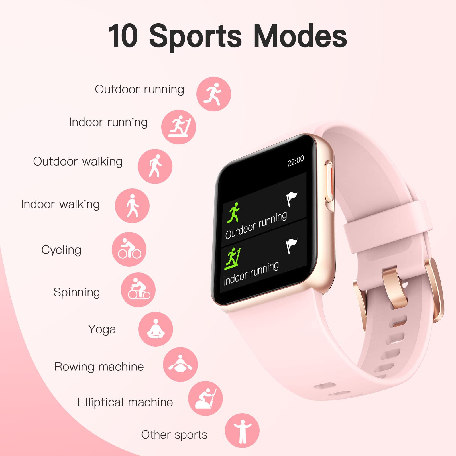 ZOSKVEE Smart Watch, Smartwatch for Android & iOS with Heart Rate, Blood Oxygen Monitor & Sleep Tracker, 1.4" Dynamic Watch Face 5ATM Waterproof, Fitness Tracker 30 Days Standby for Men, Women