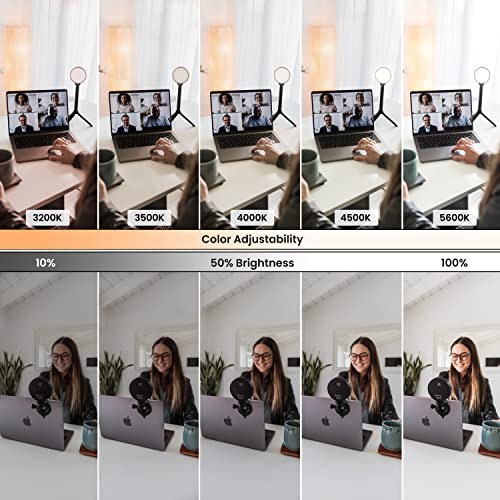 Lume Cube Video Conference Lighting Kit LITE Edition with Stand | Computer Light for Video Conferencing & Live Streaming | Laptop Light & Mount with Adjustable Brightness and Color Temperature