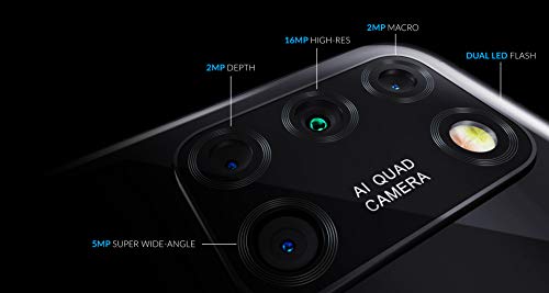 Alcatel 3X (2020) 4G LTE Volte GSM Unlocked 128GB 48MP Quad Camera 6.52" 5061a Octa Core Android 10 Works Worldwide (Not for Verizon/Boost) (Black, 128GB)