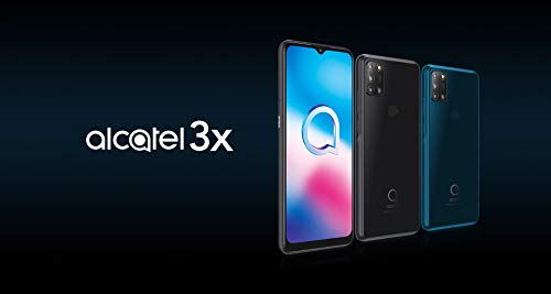 Alcatel 3X (2020) 4G LTE Volte GSM Unlocked 128GB 48MP Quad Camera 6.52" 5061a Octa Core Android 10 Works Worldwide (Not for Verizon/Boost) (Black, 128GB)