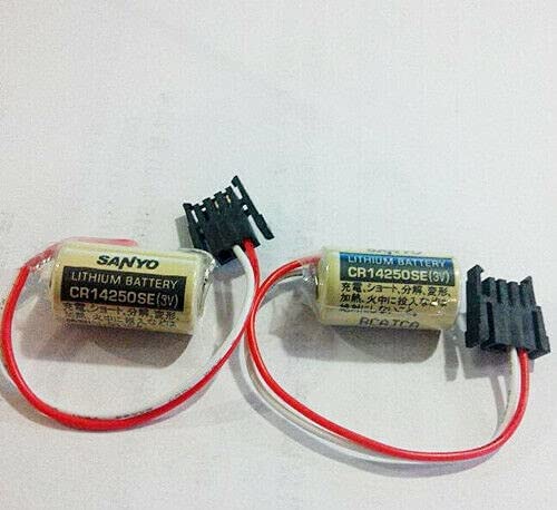 SHENYANG (2 Pack) for Sanyo CR14250SE 1/2AA 3V PLC Battery 1747-BA Backup Power Supply