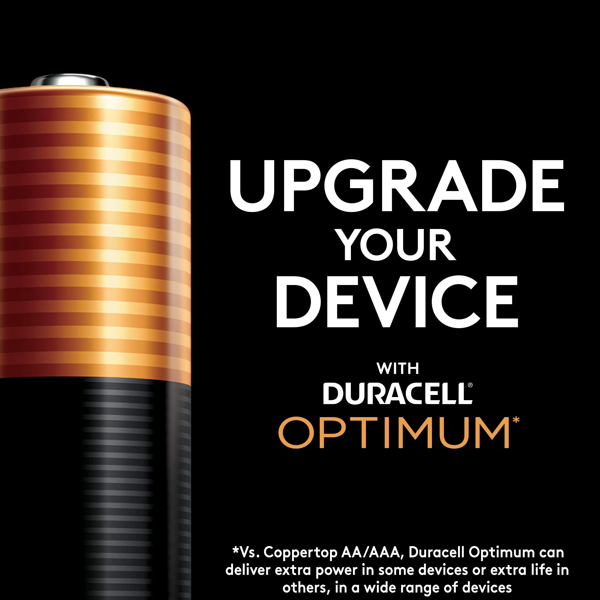 Duracell Optimum AAA Batteries, 24 Count Pack Triple A Battery with Long-lasting Power Alkaline AAA Battery for Household and Office Devices (Ecommerce Packaging)