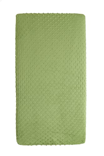 Baby Bassinet Sheet for Boy Girl Unisex Cradle Sheets for Bassinet Pad/Mattress Fitted Oval Bassinet Mattress Bassinet Pads (Sage)