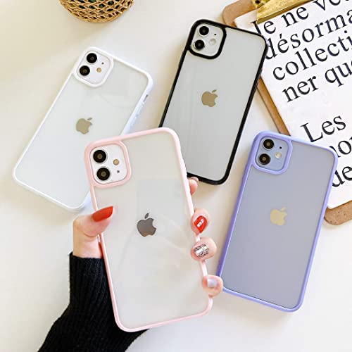 ZTOFERA Crystal Clear Case for iPhone 11 6.1",Cute Girls Transparent Soft Ultra Slim Anti-Scratch Bumper Protective Cover for iPhone 11 6.1" White