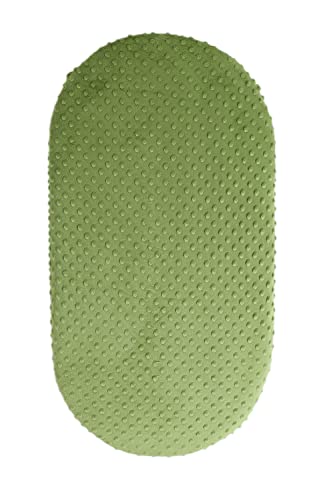 Baby Bassinet Sheet for Boy Girl Unisex Cradle Sheets for Bassinet Pad/Mattress Fitted Oval Bassinet Mattress Bassinet Pads (Sage)