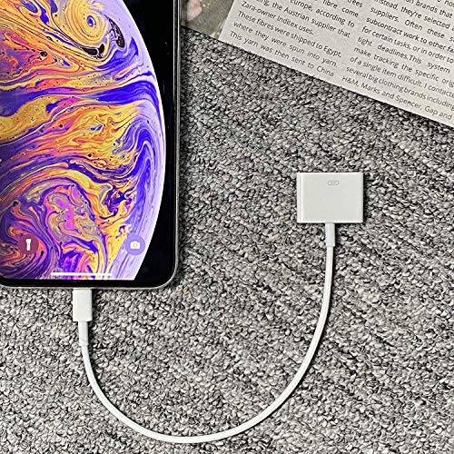 Apple Lightning to 30 Pin Adapter,MFi Certified 8 Pin Male to 30 Pin Female Connector Converter with iPhone Lightning Charger Cable Cord Compatible iPhone 12 11 X 8 7 6P 5S 4S 4 3 3G/iPad/iPod White