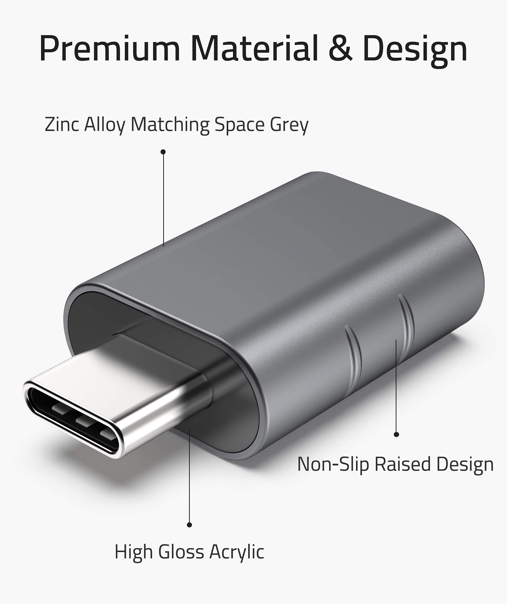 Syntech USB C to USB Adapter, USB C Male to USB 3 Female Adapter Compatible with iPad Pro 2021, MacBook Pro 2020 and More