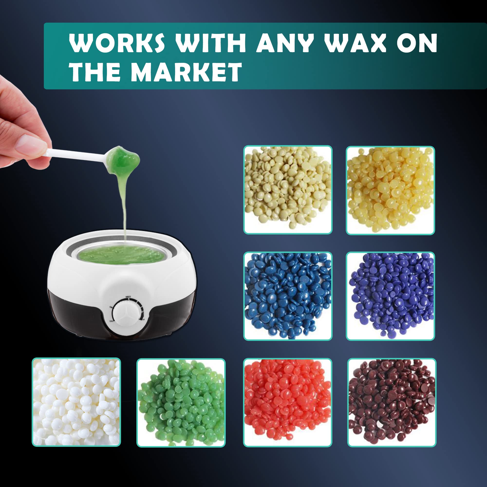 Charmonic 200 Pcs Wax Sticks, Nose Wax Kit Accessories, Waxing Sticks for Nostril Nasal Cleaning, Ear Face Eyebrows Hair Removal for Men Women