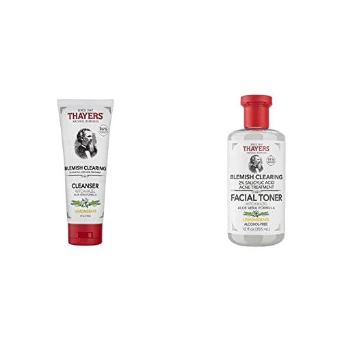 Blemish Clearing Cleanser 4 oz and 12oz Toner