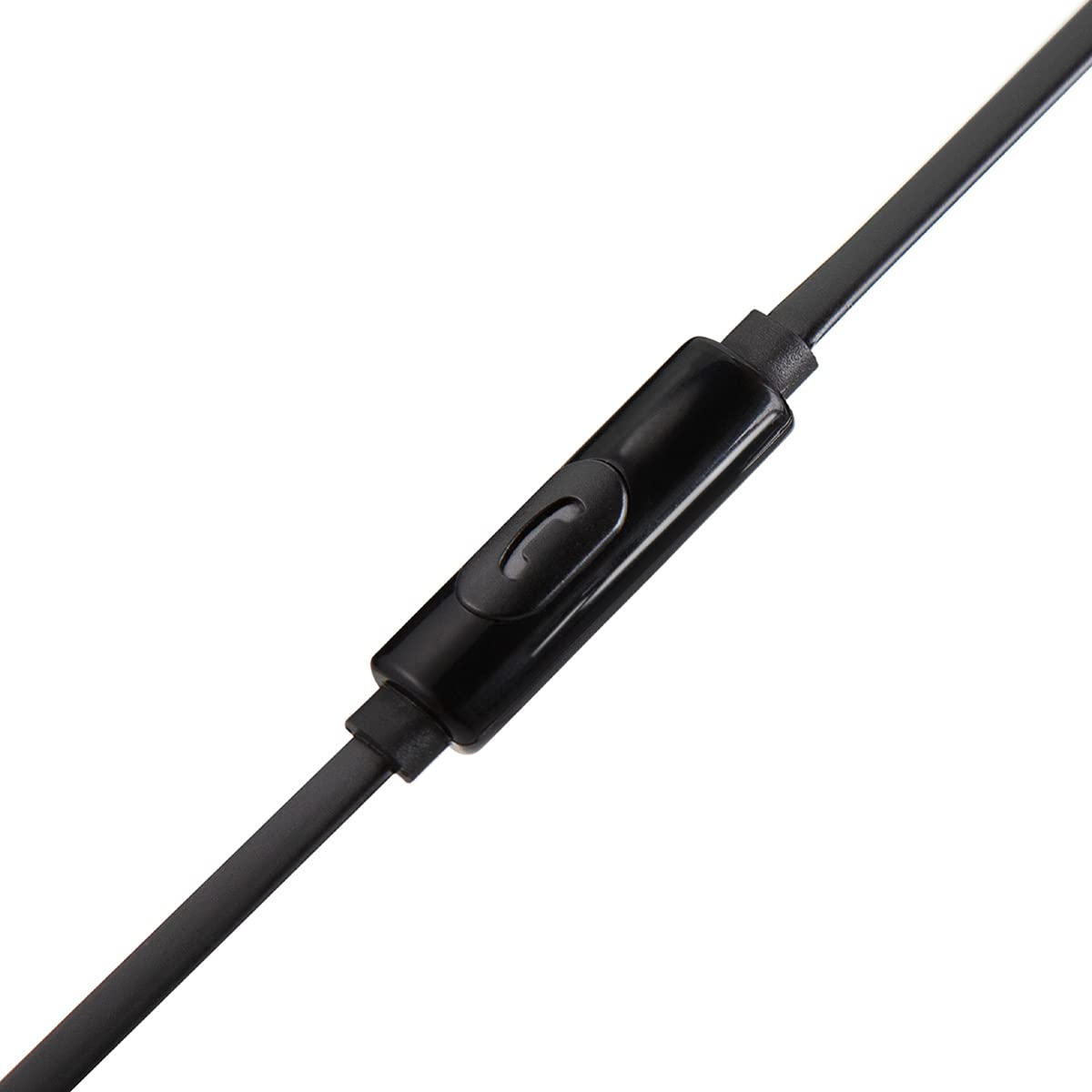 PureGear PureBoom Premium Tangle Free in-Ear Stereo Headphones with Built-in Mic, 3.5mm Wired Earbud for Laptops, Computers, iPhone, Android Phones, iPad, & More Devices with 3.5mm Interface (Black)