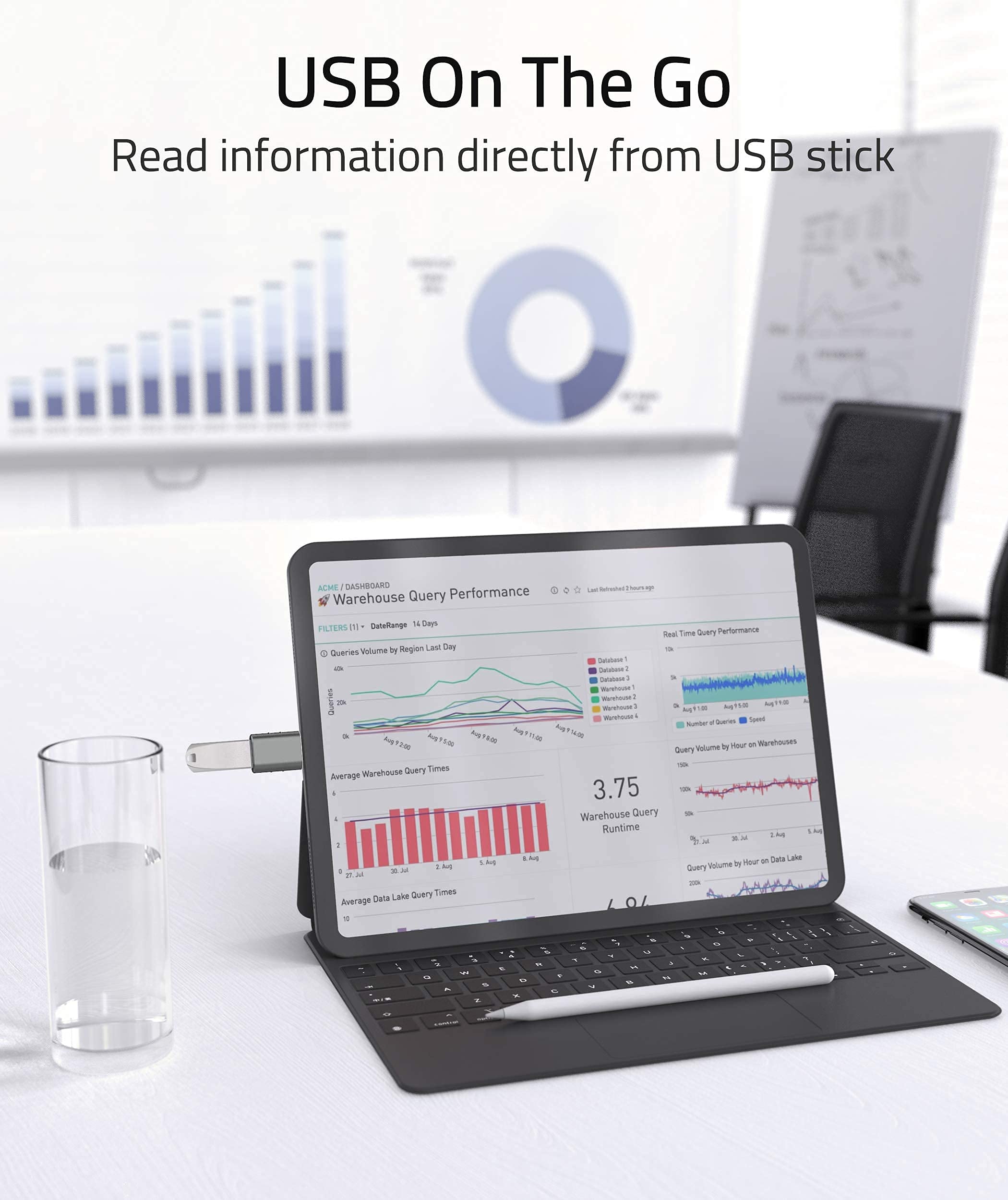 Syntech USB C to USB Adapter, USB C Male to USB 3 Female Adapter Compatible with iPad Pro 2021, MacBook Pro 2020 and More