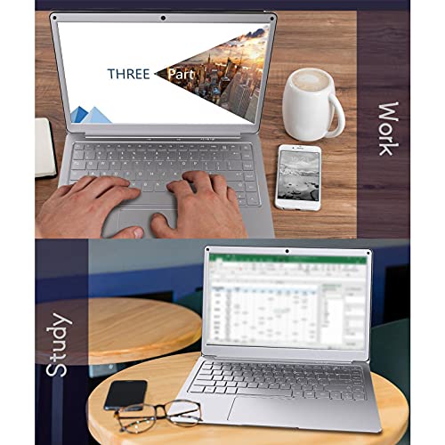 Dpofirs EZbook X3 Jumper Tech Notebook Computer Laptop, 4GB DDR3+ 64GB eMMC, for Dual‑core Processor, 13.3in 1080P IPS Screen 178° Wide Angle(110-240V)