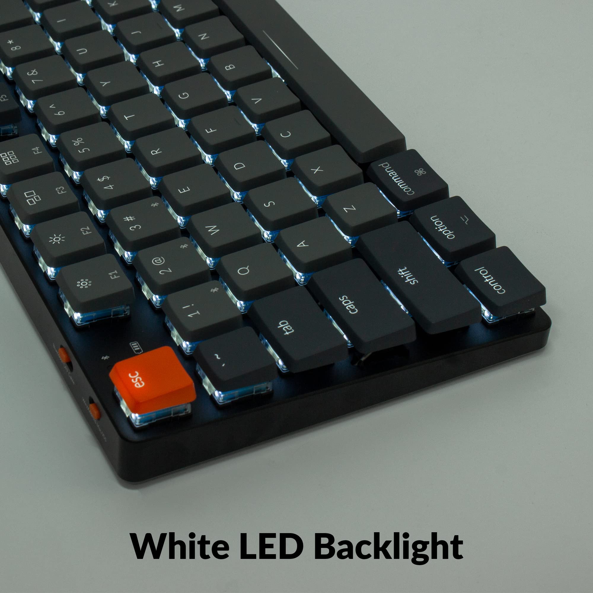 Keychron K5 SE Hot-swappable Ultra-Slim Wireless Bluetooth/Wired USB Mechanical Keyboard with Low-Profile Optical Mint Switch, Full Size Layout 104-Key White LED Backlit for Mac and Windows