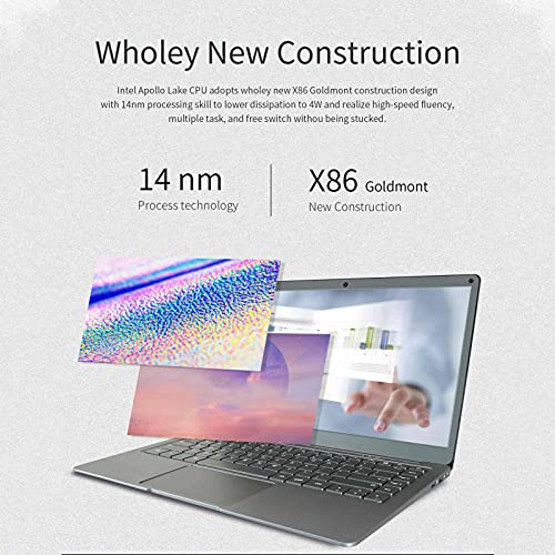 Dpofirs EZbook X3 Jumper Tech Notebook Computer Laptop, 4GB DDR3+ 64GB eMMC, for Dual‑core Processor, 13.3in 1080P IPS Screen 178° Wide Angle(110-240V)