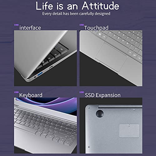 Dpofirs EZbook X3 Jumper Tech Notebook Computer Laptop, 4GB DDR3+ 64GB eMMC, for Dual‑core Processor, 13.3in 1080P IPS Screen 178° Wide Angle(110-240V)
