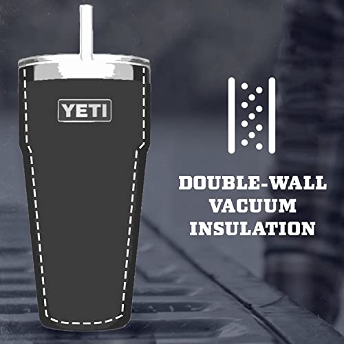 YETI Rambler 26 oz Straw Cup, Vacuum Insulated, Stainless Steel with Straw Lid, Stainless