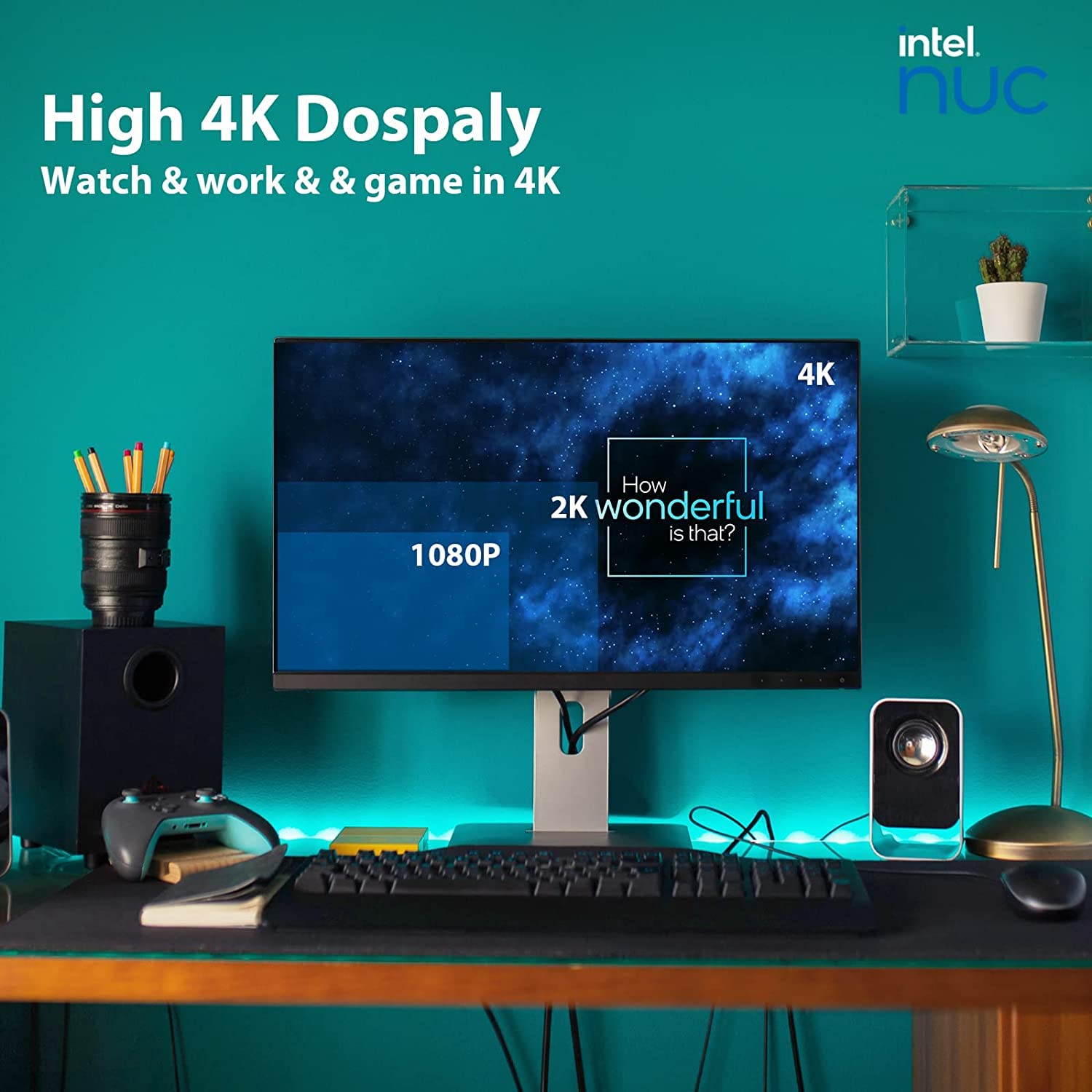 Intel NUC 10 Mini Performance Kit, 16GB RAM, 512GB PCIe SSD, Core i7-10710U, UHD Graphics, Windows 11 Pro, 3-YR Warranty, IST Cable, RJ45, Wi-Fi 6, BXNUC10i7FNHN