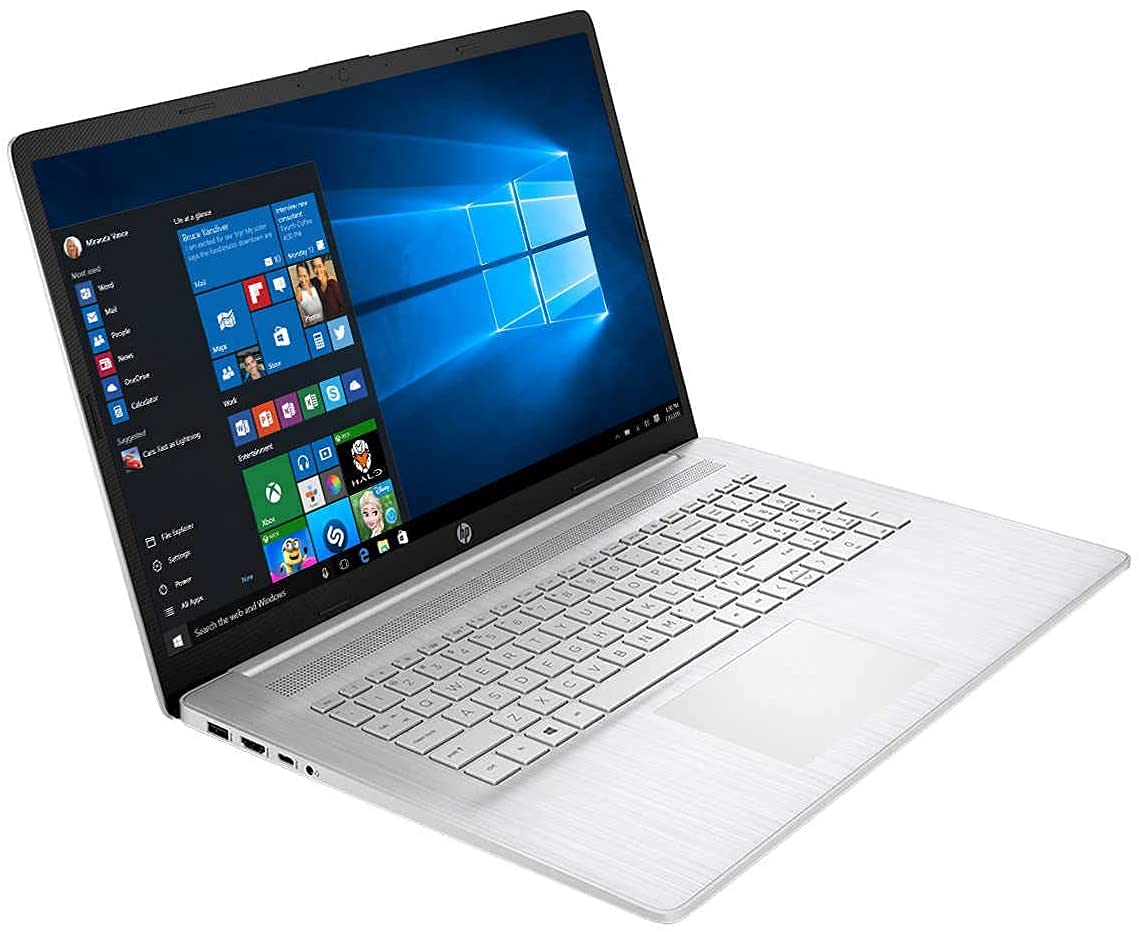 HP Laptop 17 17.3” Touch Screen Laptop, AMD Ryzen 5 5500U, 12GB RAM 1TB HDD, USB-C, HDMI, HD Webcam, Wi-Fi, AMD Radeon Graphics, Windows 10 Home, w/Accessories (17.3” Touch| 12GB RAM| 1TB HDD)