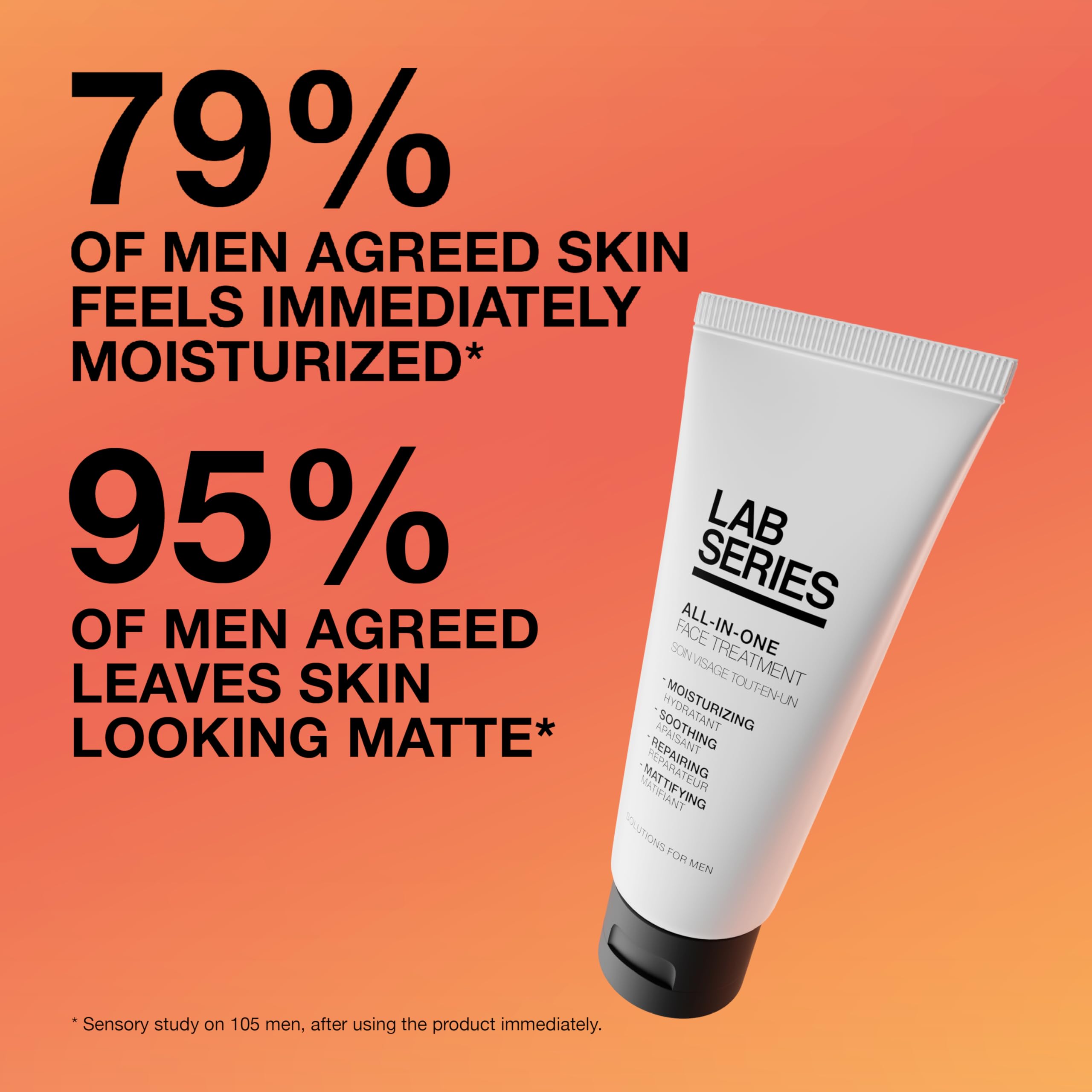 Lab Series All-In-One Face Treatment - Men's Face Moisturizer for Fine Lines & Wrinkles - Facial Lotion for Men 3.4 Fl Oz (Pack of 1)