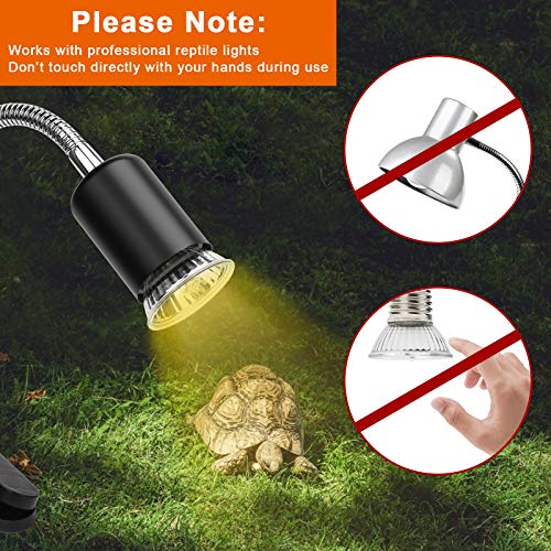 75W Sun Basking Lamp Bulb, AngleKai 6 Pack Full Spectrum UVA UVB Reptile Heat Lamp Bulb for Turtle Sunbathe Heat Lamp Bulb (75W) …
