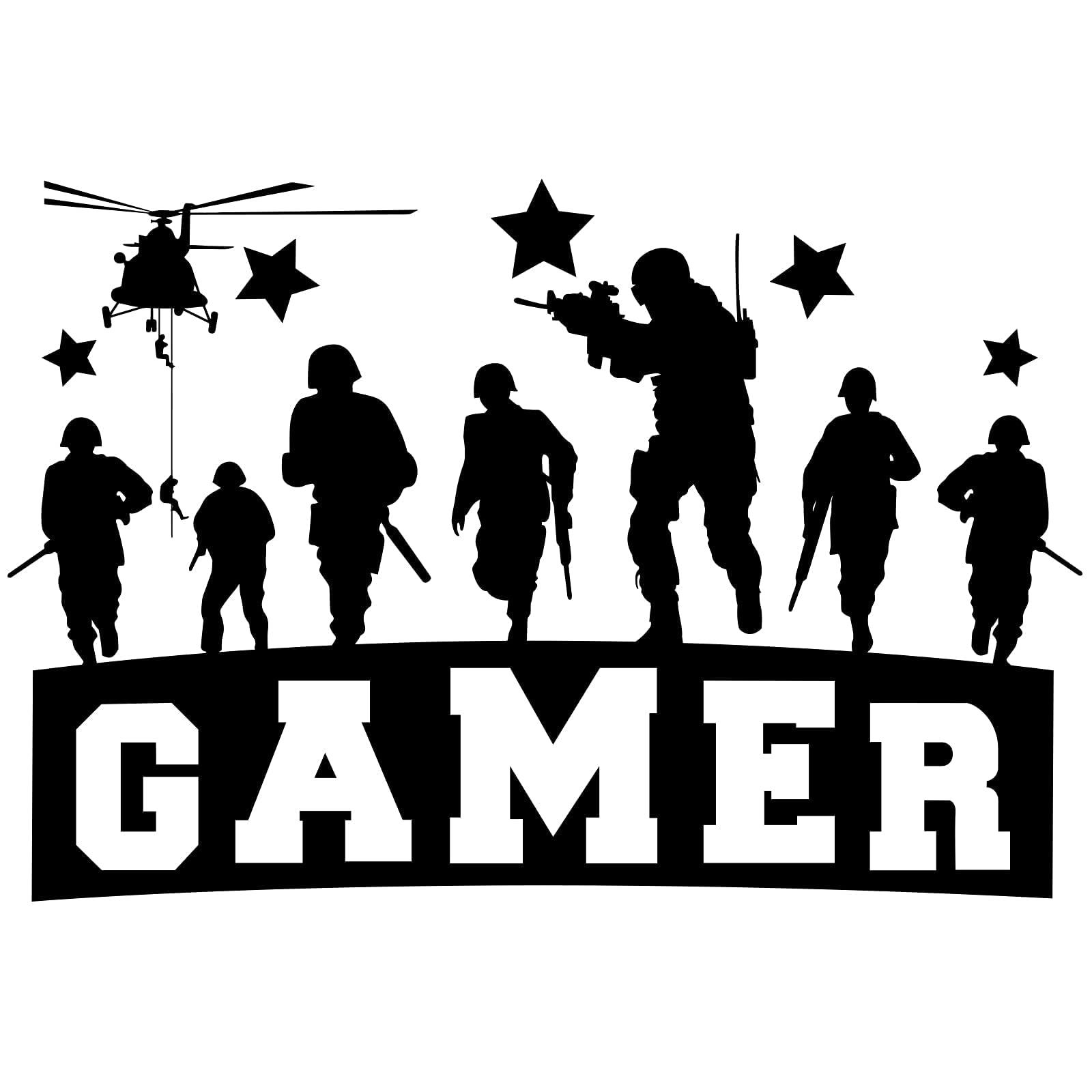 ORIGACH Gamer Wall Decal Stickers Vinyl Gamer Stickers Gamer Room Decor Wall Sticker for Boys Gamer Bedroom Playroom Decorations