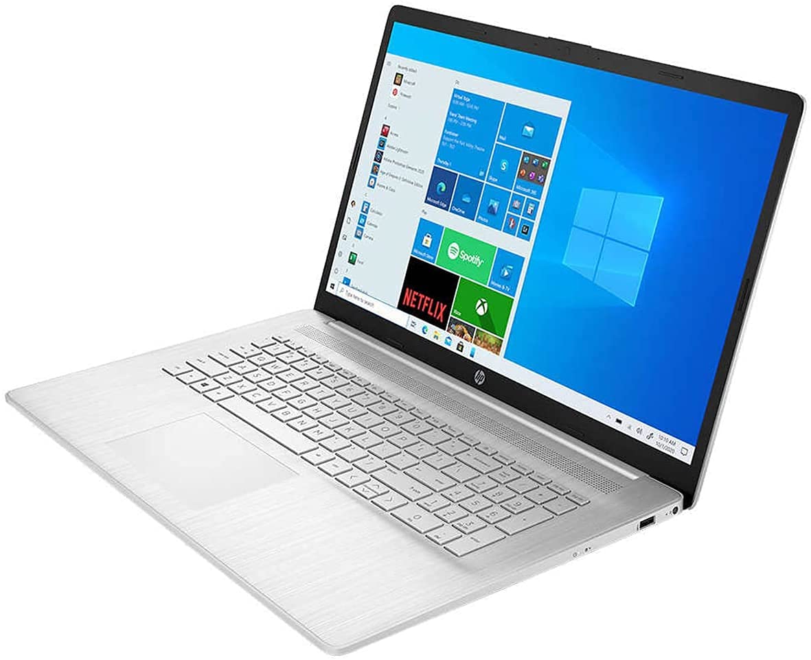 HP Laptop 17 17.3” Touch Screen Laptop, AMD Ryzen 5 5500U, 12GB RAM 1TB HDD, USB-C, HDMI, HD Webcam, Wi-Fi, AMD Radeon Graphics, Windows 10 Home, w/Accessories (17.3” Touch| 12GB RAM| 1TB HDD)