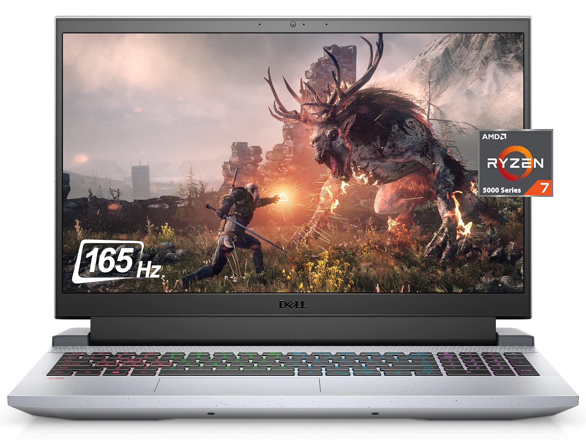 Dell G15 Ryzen Edition Gaming Laptop, 15.6-inch FHD 165Hz LED-Backlit Display, AMD Ryzen 7 5800H (8-Core), RTX 3060 6G GDDR6, 32GB RAM, 1TB SSD, Backlit Keyboard, WiFi 6, Win 10 Home (Renewed)