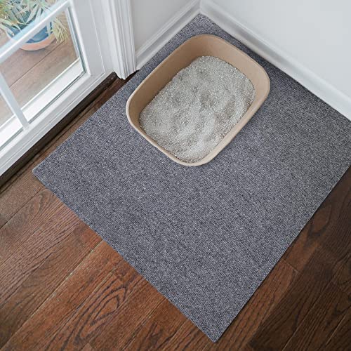 Cat Litter Mat by Americat β 36 x 28 Inches Machine Washable for Easy Clean, Waterproof & Made in USA β X Large Mat Traps Litter Around Cat Litter Box & Protects Floors