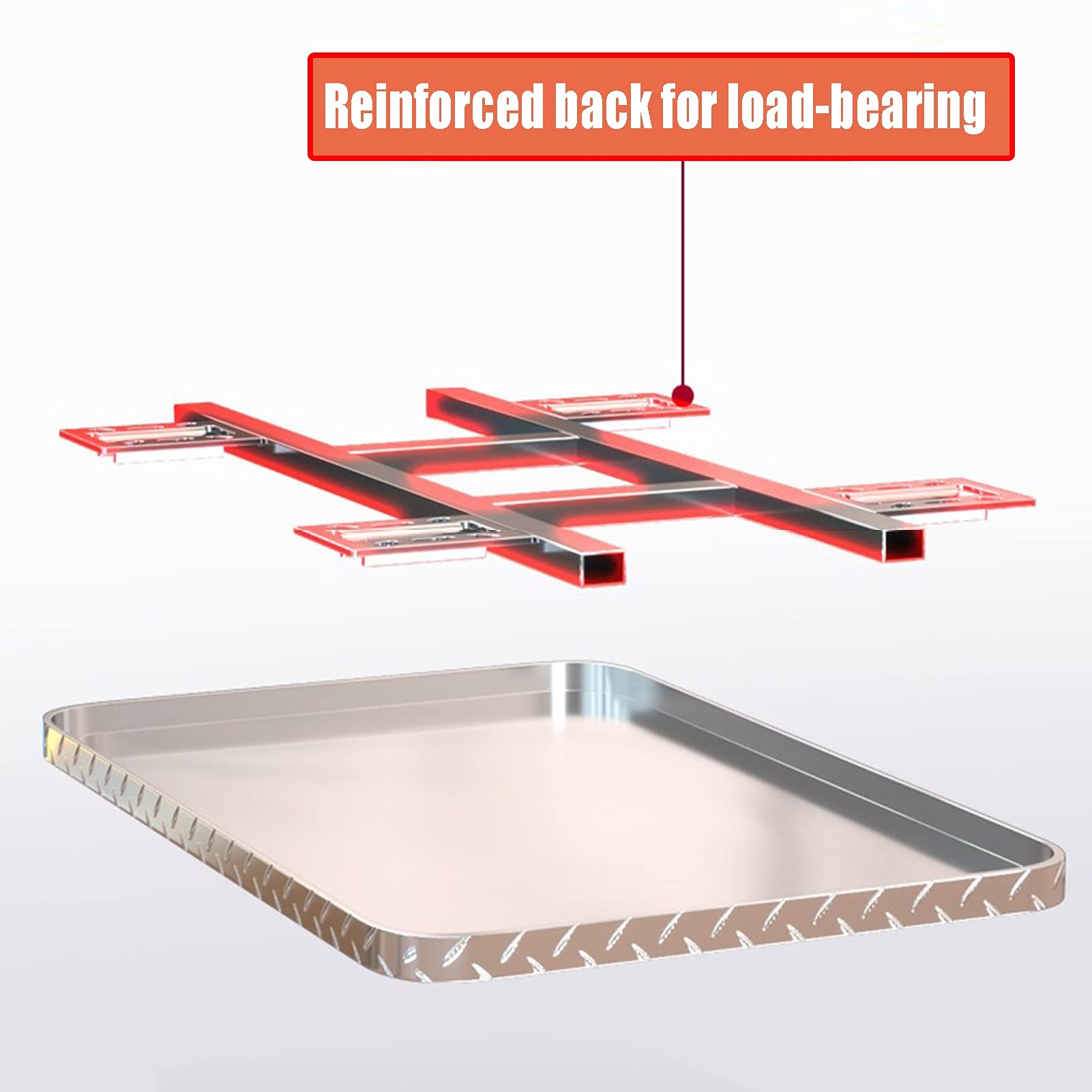 Platform Trucks Hand Push Platform Truck with Mute Wheels, Folding Platform Trolley, for Loading and Storage, 350-500kg Weight Load (Size : 87x58x90cm)