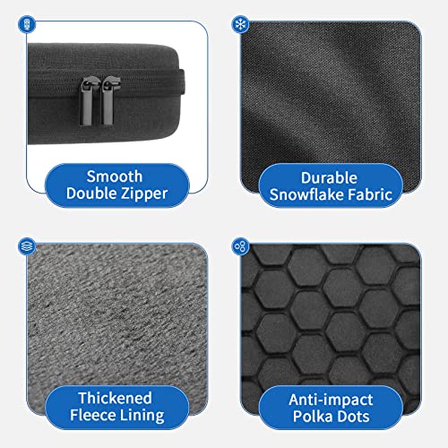 Smart Case for Apple AirPods Max Supports Sleep Mode, Hard Organizer Portable Carry Travel Cover Storage Bag (Black)