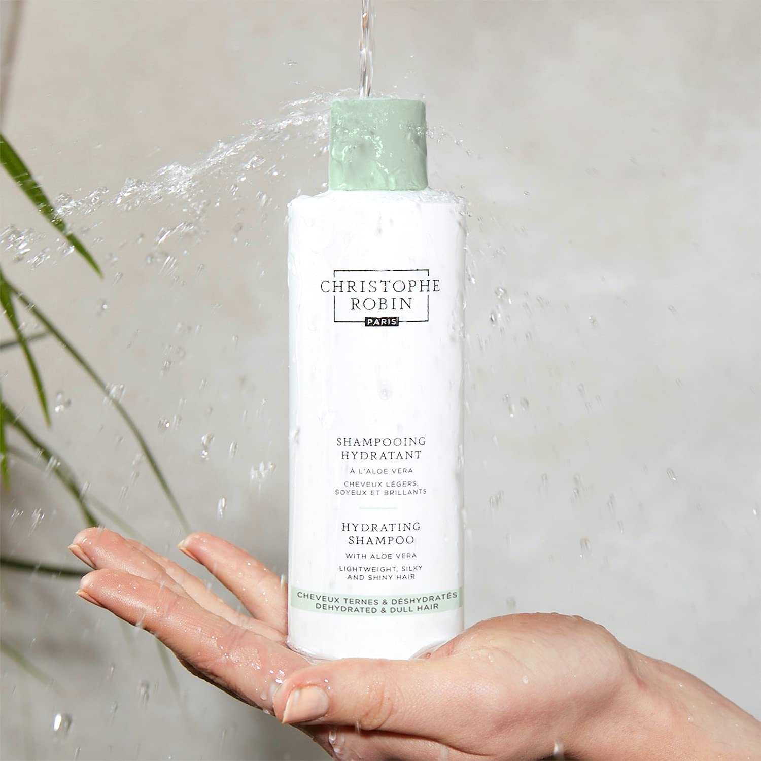 Christophe Robin Hydrating Shampoo With Aloe Vera - Lightweight Ultra-Hydrating - for Dry, Dull Hair 8.4 fl. oz