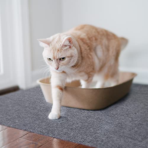 Cat Litter Mat by Americat β 36 x 28 Inches Machine Washable for Easy Clean, Waterproof & Made in USA β X Large Mat Traps Litter Around Cat Litter Box & Protects Floors