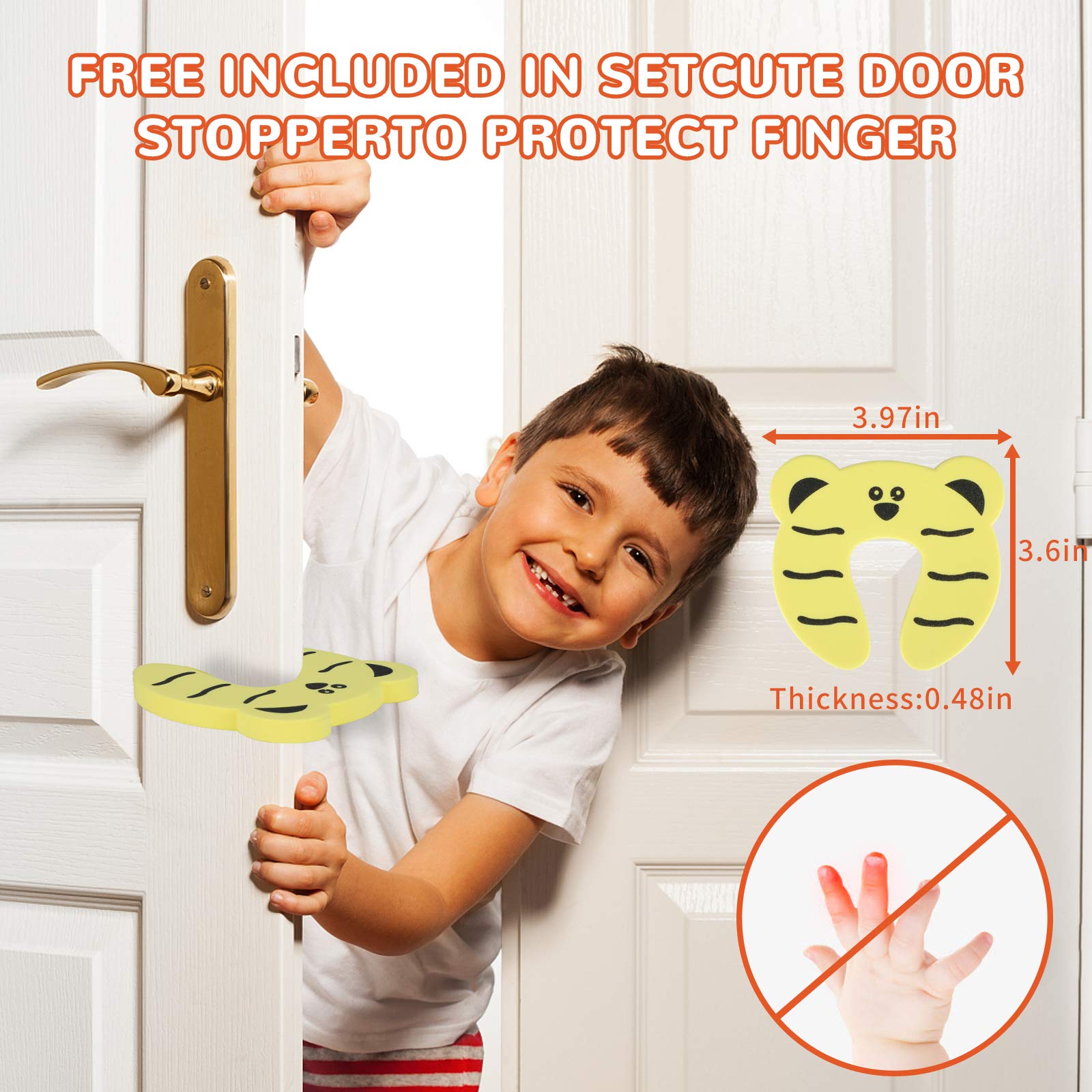 Ricbestlab Baby Proofing Edge and Corner Guards, Safety 3M Pre-Taped Furniture Bumper, Rice White, Heavy-Duty (Rice White, 6.5 Feet + 4 Corner)