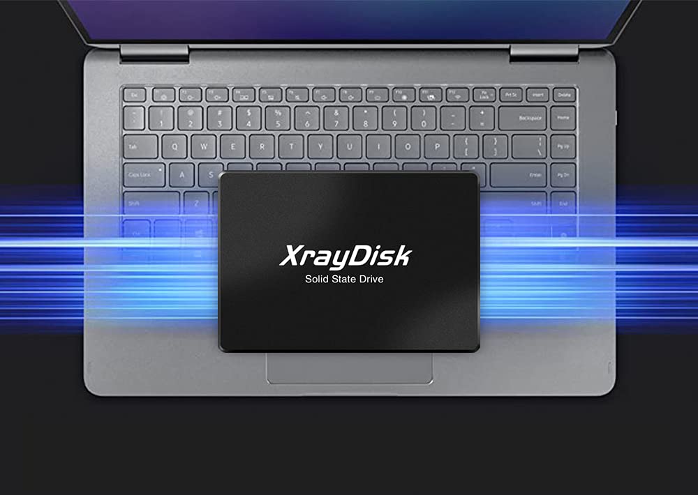 Xraydisk Sata3 1TB 3D NAND TLC 2.5 Inch SATA III Internal Solid State Drive SSD (Read Speed up to 540 MB/s) Compatible with Laptop & PC Desktop (1TB, Black)