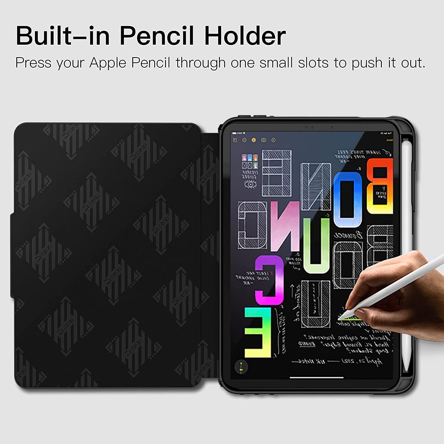 ZtotopCases for New iPad Mini 7 (A17 Pro) 2024 Case 8.3 Inch, Full Body Protective Cover with Pencil Holder and Auto Wake & Sleep Function for iPad Mini 7th/6th Generation, Black