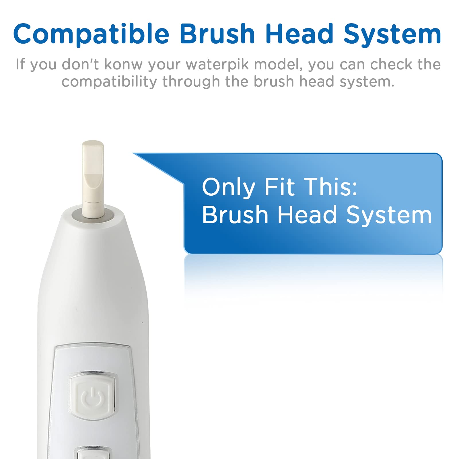 Replacement Toothbrush Heads for Waterpik Complete Care 5.0/9.0 (WP-861/CC-01), Charcoal Extra Soft Bristles, 4 Count, White