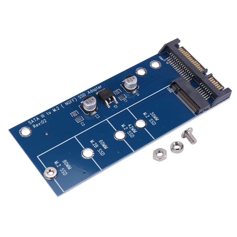 Davitu Stepper Motor - M.2 SSD to 2.5-Inch SATA 3 Adapter Card for 30/42/60/80mm M.2 SSD Solid State Drive Converter 2280 2242 Adapter Card