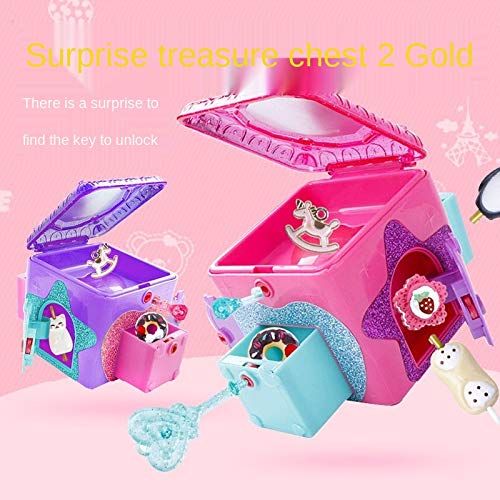 CONG YA Jiandong Wenchuang Surprise Treasure Box Children39;s Toys Blind Box Treasure Box Girl Jewelry Box Princess Magic Castle(Surprise Treasure Box Fantasy Fan)