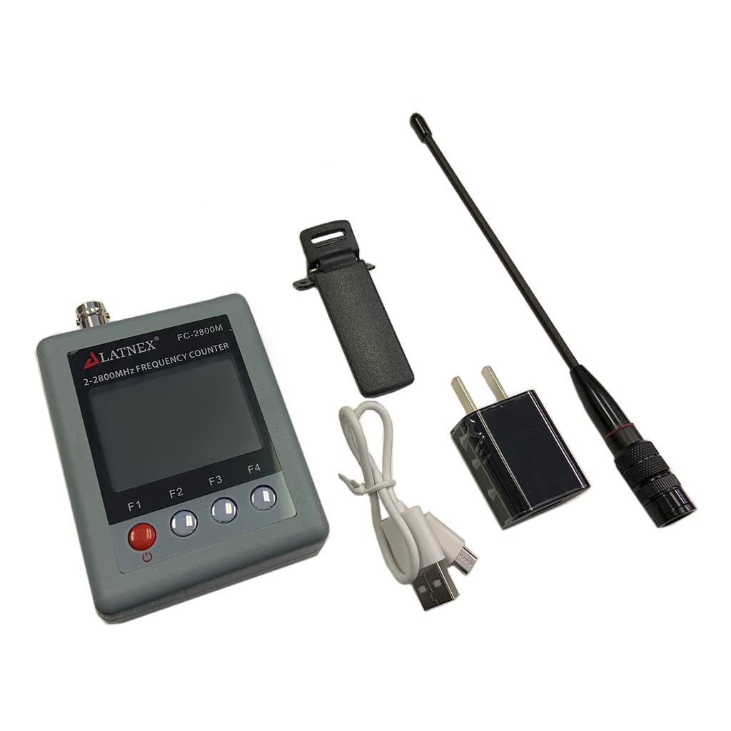 FC-2800M Frequency Counter for Ham Radio CB - High Sensitivity with CTCCSS DCS Decoder for The VHF & UHF - CB Continuous Carrier Signal, Walkie-Talkies, DMR Radio