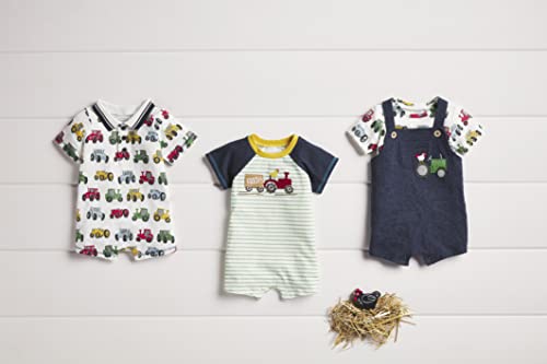 Mud Pie baby boys Mud Pie Tractor Raglan Shortall, Tractor, 12-18 Months US