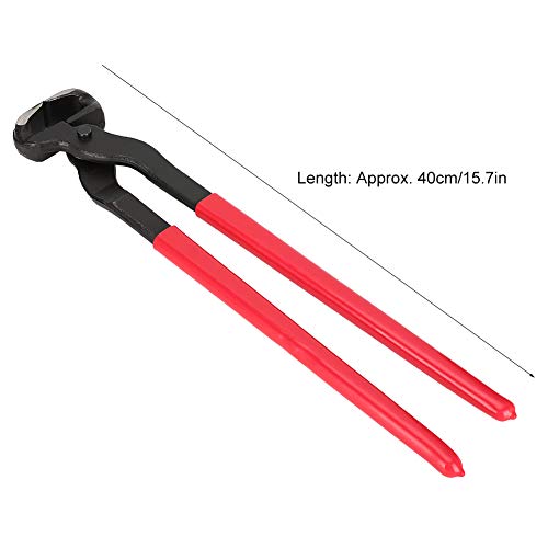 Zerodis Professional 16in Horse Farrier Hoof Trimmer, Steel Hoof Nipper Trimmer Cutter Pull Nails Tool