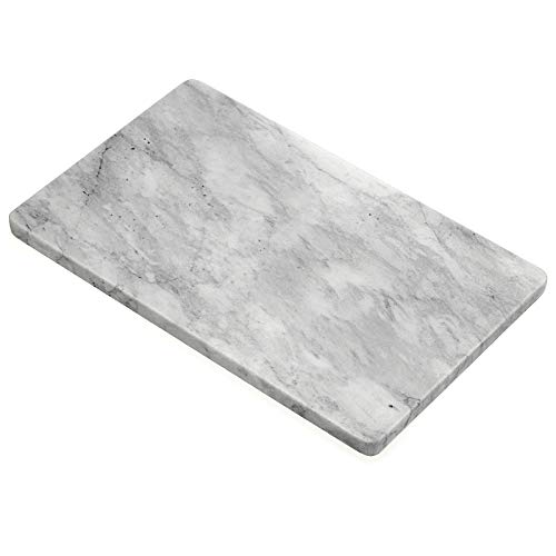 Hipiwe Marble Vanity Tray Dresser Perfume Tray Bathroom Counter Tray Marble Decorative Tray Candle Tray Marble Serving Tray Marble Cutting Board for Kitchen, 10.2"x 6.3"