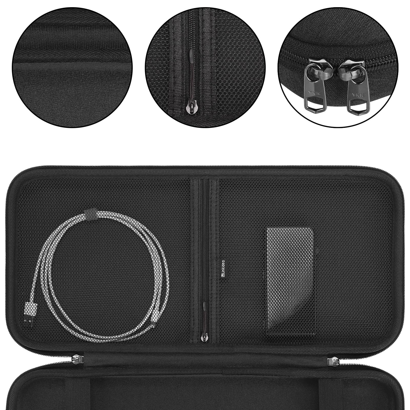Linkidea Hard Travel Case for TKL Tenkeyless Keyboard, Computer 87 Key Wireless/Wired Keyboard Carrying Case Protective Storage Box Bag, Compatible with Razer Huntsman V2 TKL Tenkeyless Keyboard