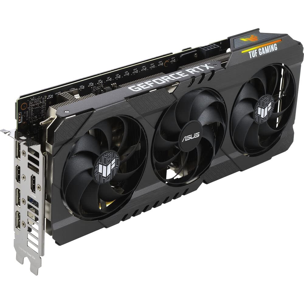 ASUS TUF Gaming NVIDIA GeForce RTX 3060 V2 OC Edition Graphics Card (PCIe 4.0, 12GB GDDR6, HDMI 2.1, DisplayPort 1.4a, Dual Ball Fan Bearings, Military-Grade Certification, GPU Tweak II) (Renewed)
