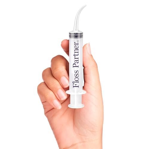 FlossPartner Dental Pick Water Flosser. Smallest Cordless Portable Pocket Size. Teeth Braces Gums Breath. Easy Carry Effective Reusable. Travel Work School Camping Supplies Survival