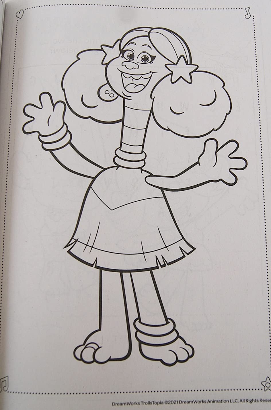Classroom Supply Trolls Trollstopia Coloring and Activity Book with Bonus Stand-Up Character on Back - 80 Pages