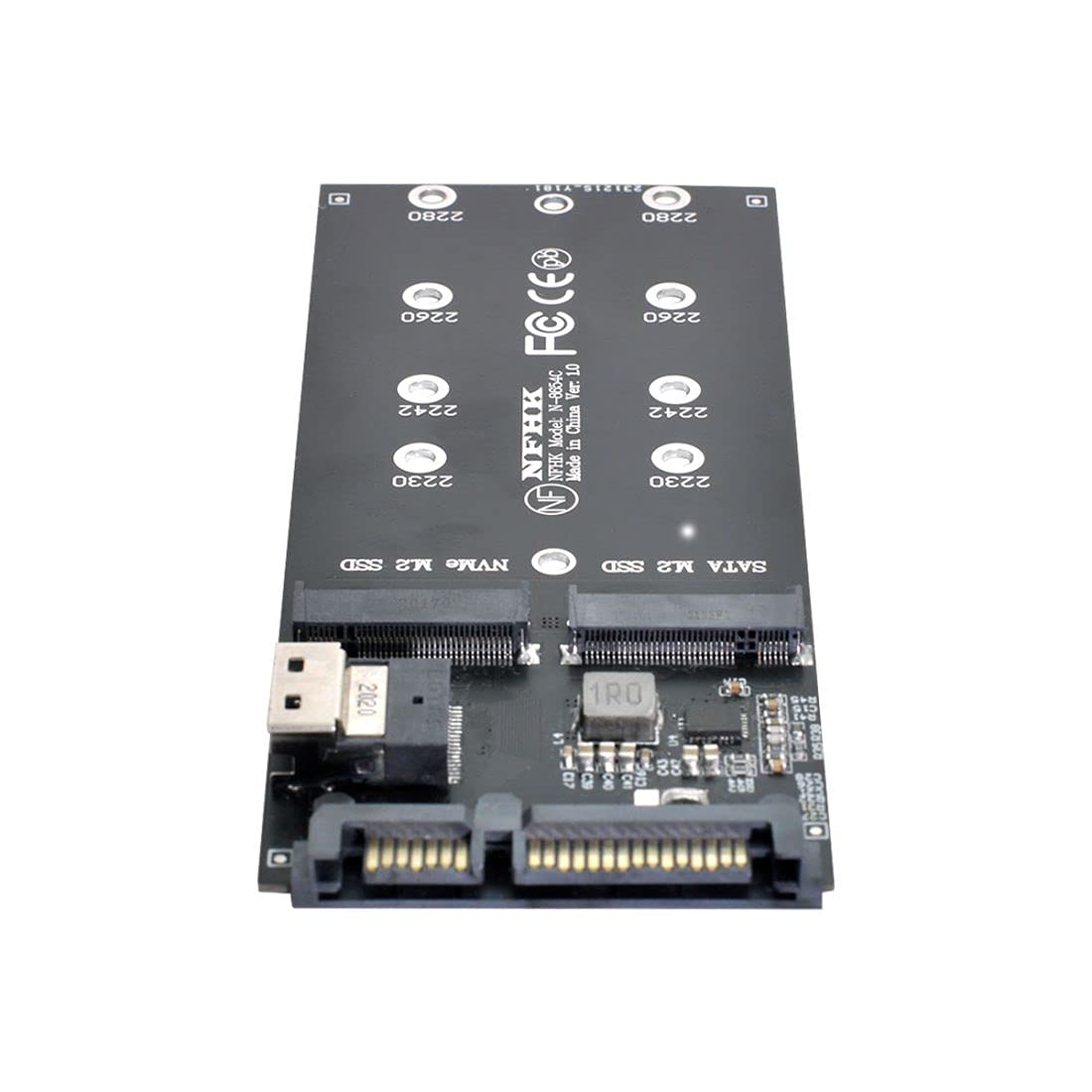 chenyang CY M.2 NVME SSD to SFF-8654 & NGFF SATA SSD to SATA 2 in 1 Combo Adapter for Mainboard (Not Work NVEM SSD to SATA)
