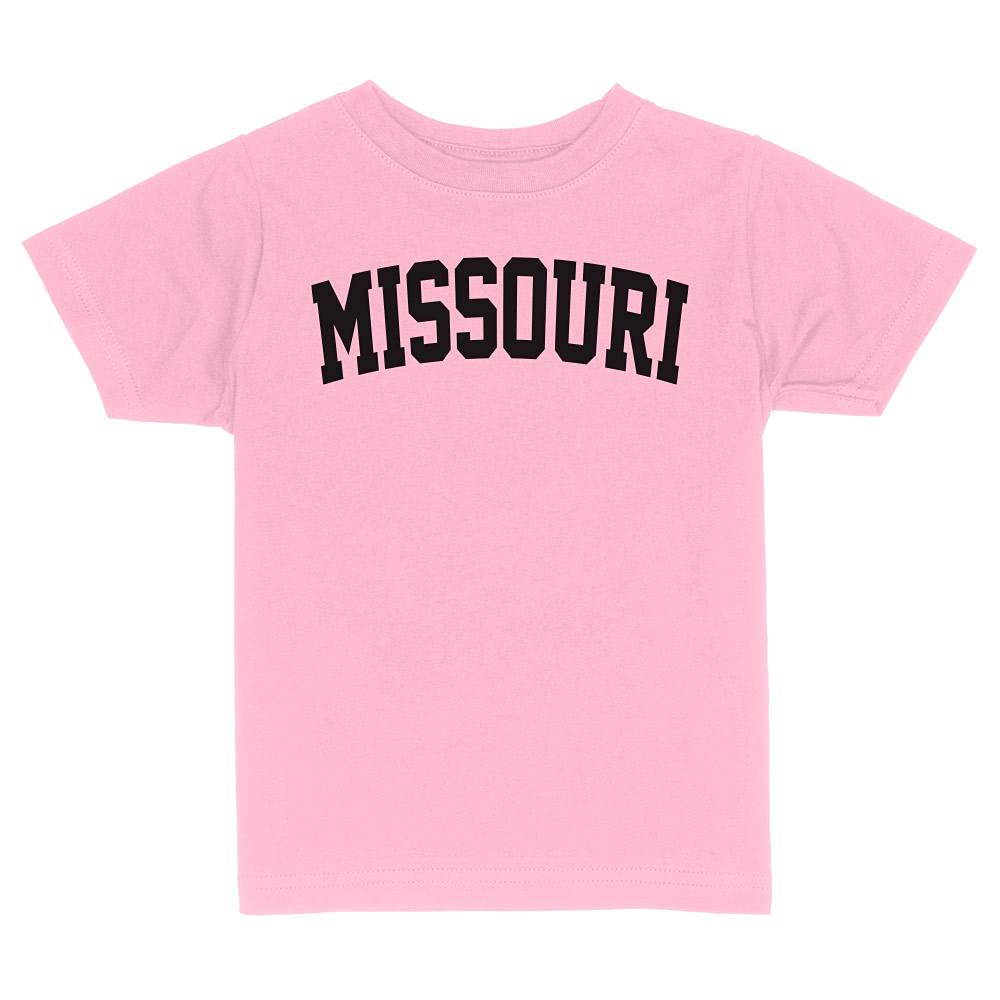 Missouri College Style Toddler Kids T-Shirt 2T Light Pink